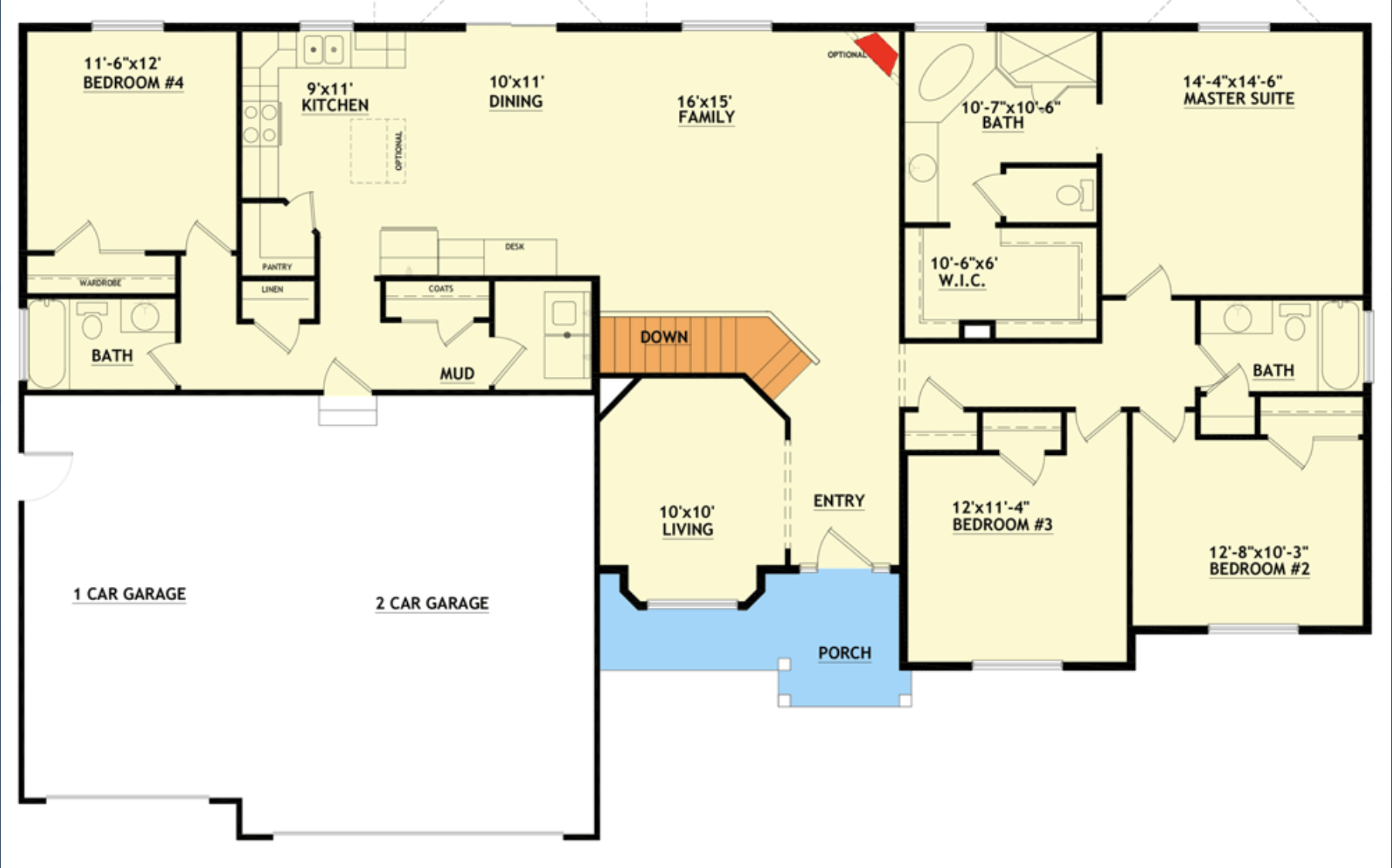 Introducing a Stunning Ranch Home Plan Under 2100 SqFt